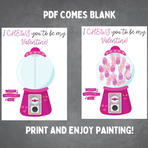 PRINTABLE Valentines Day Handprint Art Craft for Kids, Keepsake Art ...