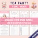 Tea Party Left Right Game: Printable Party Activity (digital Download ...