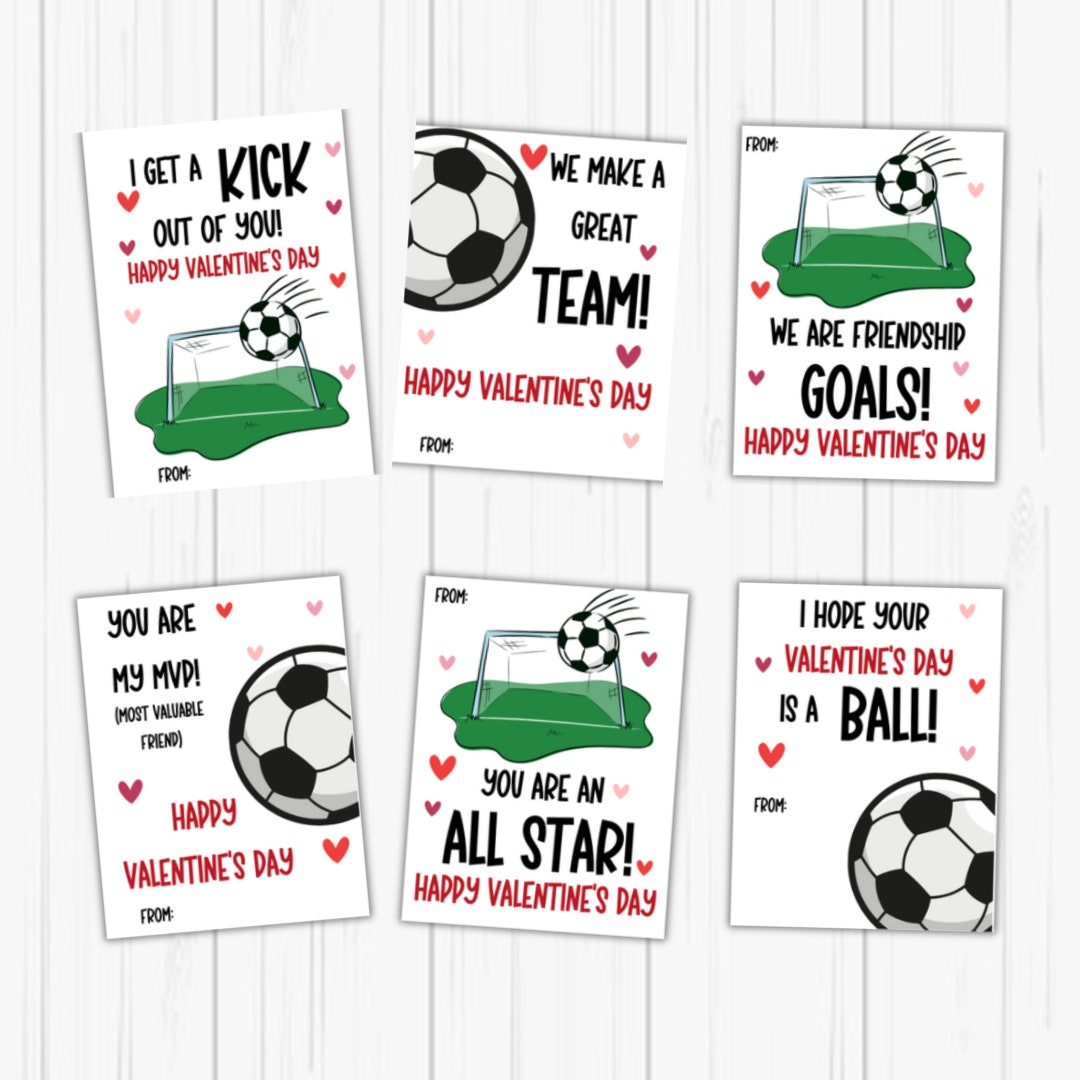 Soccer Valentine | You're an All Star Happy Valentine's Day | Sports ...