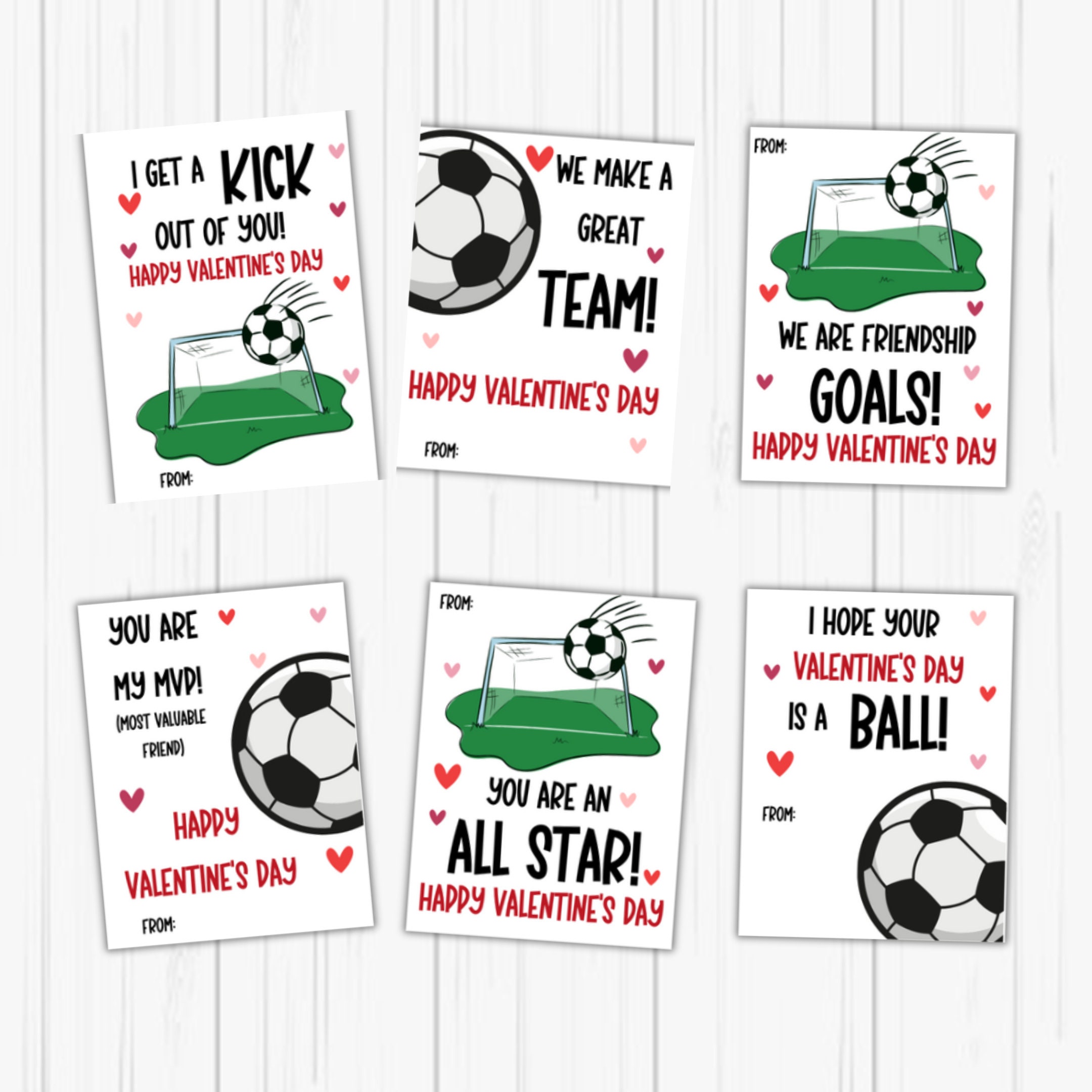 Soccer Valentine | You're an All Star Happy Valentine's Day | Sports ...