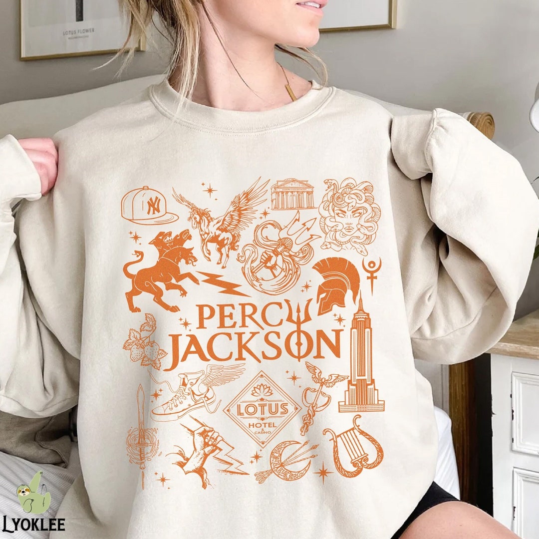 Percy Jackson Doodle Art Shirt Camp Halfblood Shirt Percy Jackson and ...