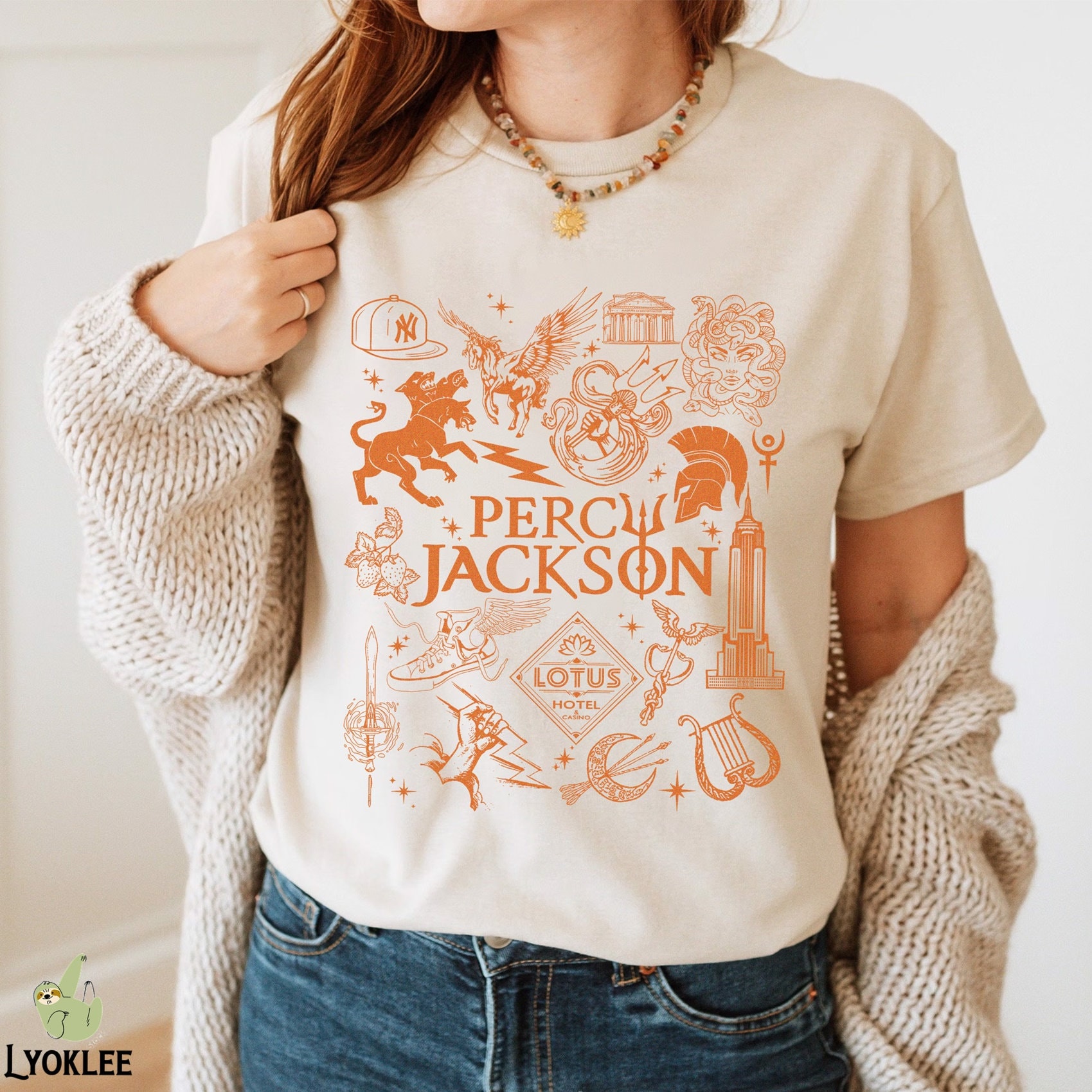 Percy Jackson Doodle Art Shirt Camp Halfblood Shirt Percy Jackson and ...