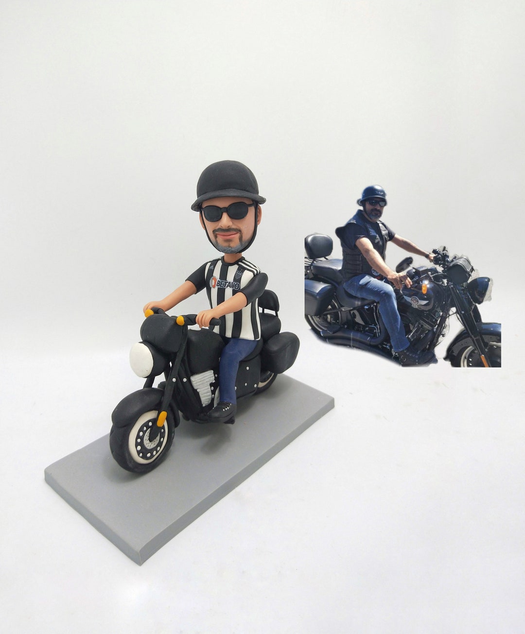 Custom Bobblehead Hardcore Biker , Biker Custom Bobblehead, Wedding ...