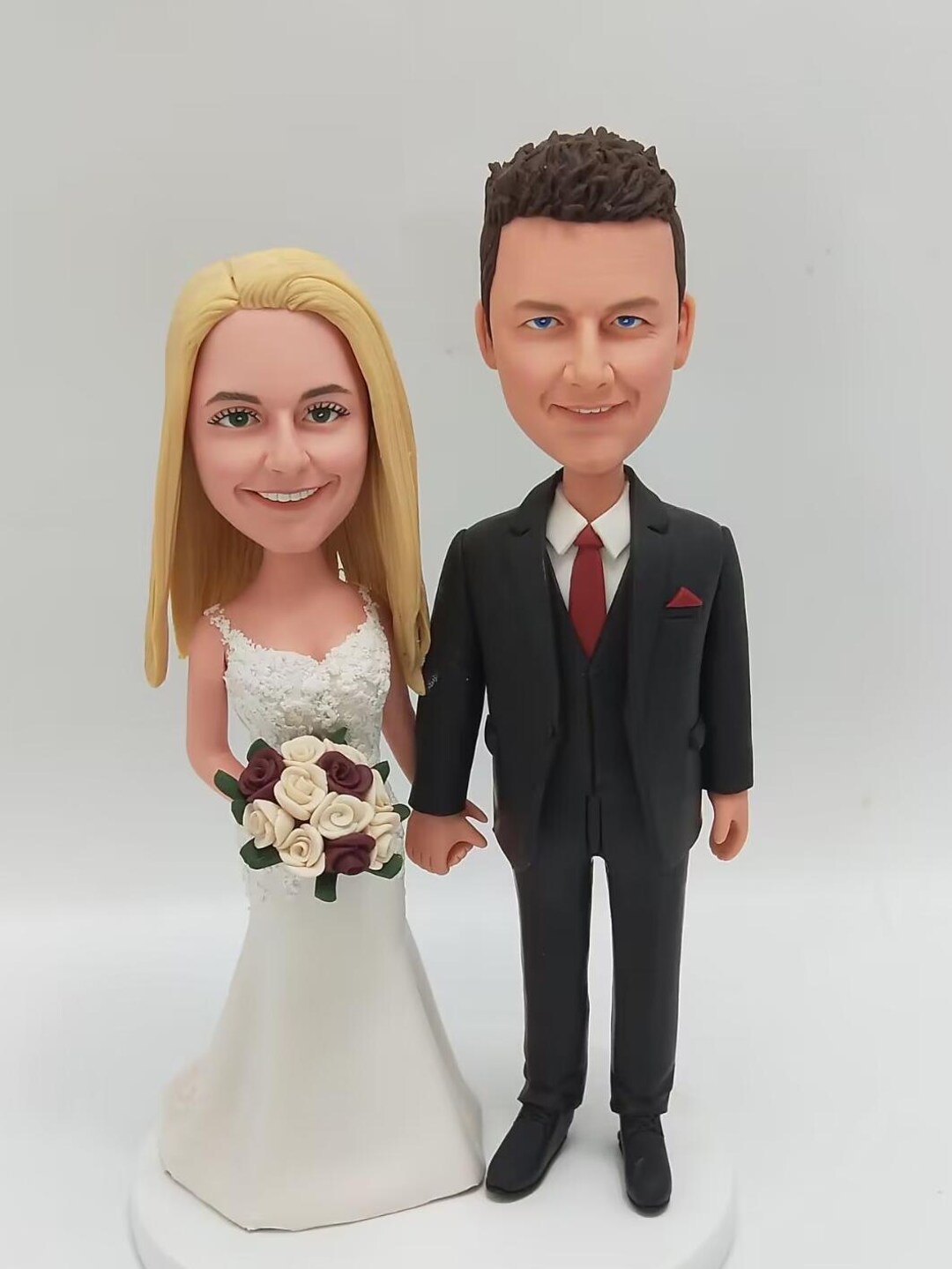 Custom Anniversary Couple Bobbleheads , Bobble Head Anniversary Gift ...