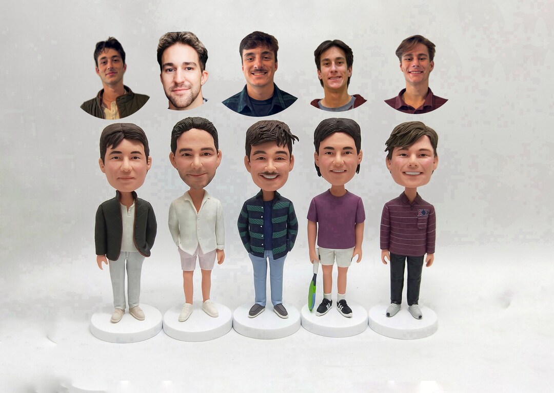 Custom 3D Good Friend Bobblehead, Personalized Romantic Statue ...