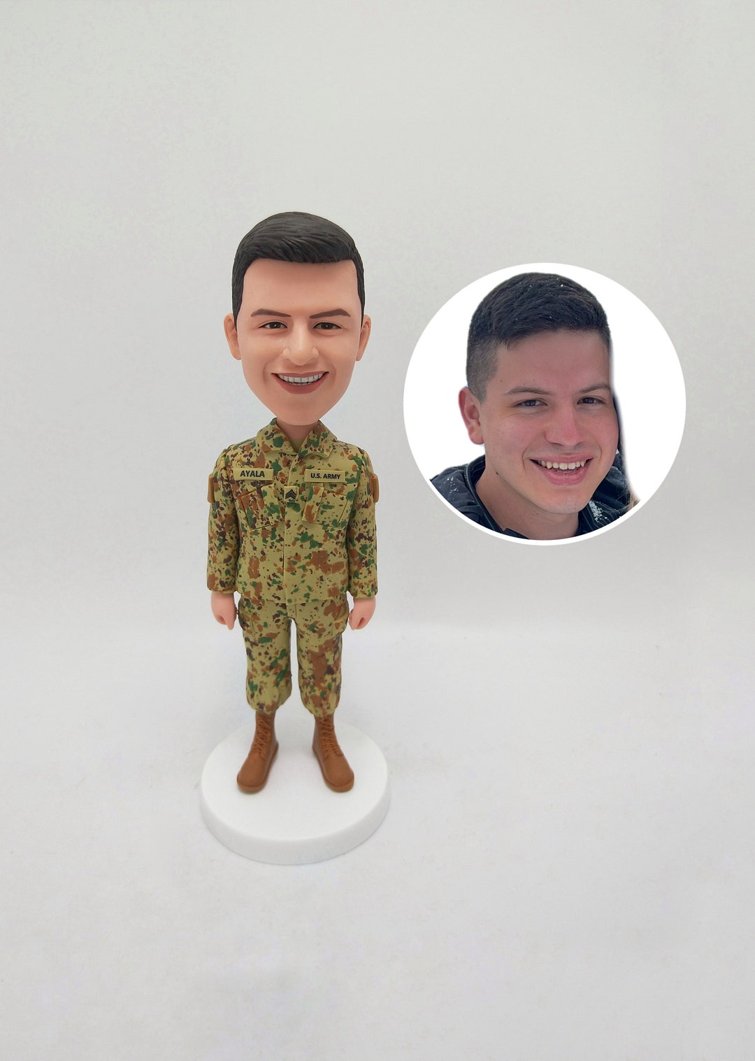 Custom Officer Soldier Military Man Bobblehead Commander Army Soldier ...
