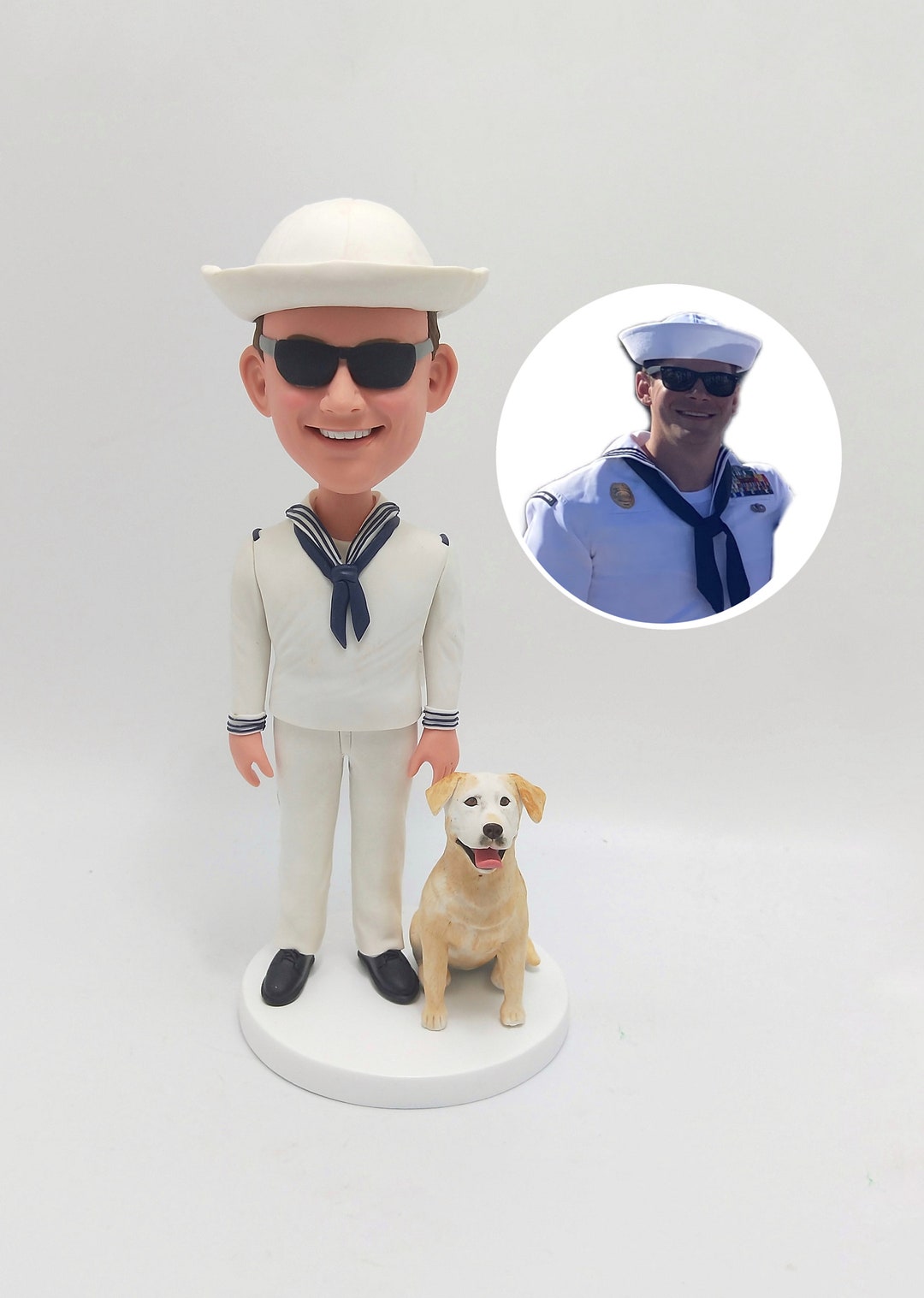 Custom Navy Officer Bobbleheads Custom Navy Soldier Bobblehead Navy ...