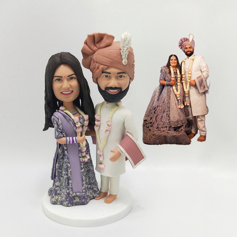 Wedding Bobblehead Cake Toppers - Etsy