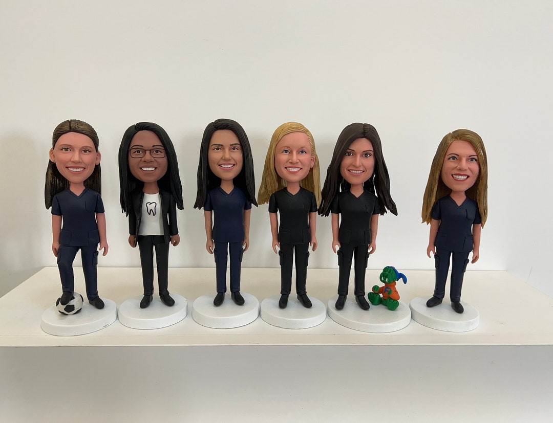 Custom Bobblehead Female Nurse Doctor Personalized Male Physician ...