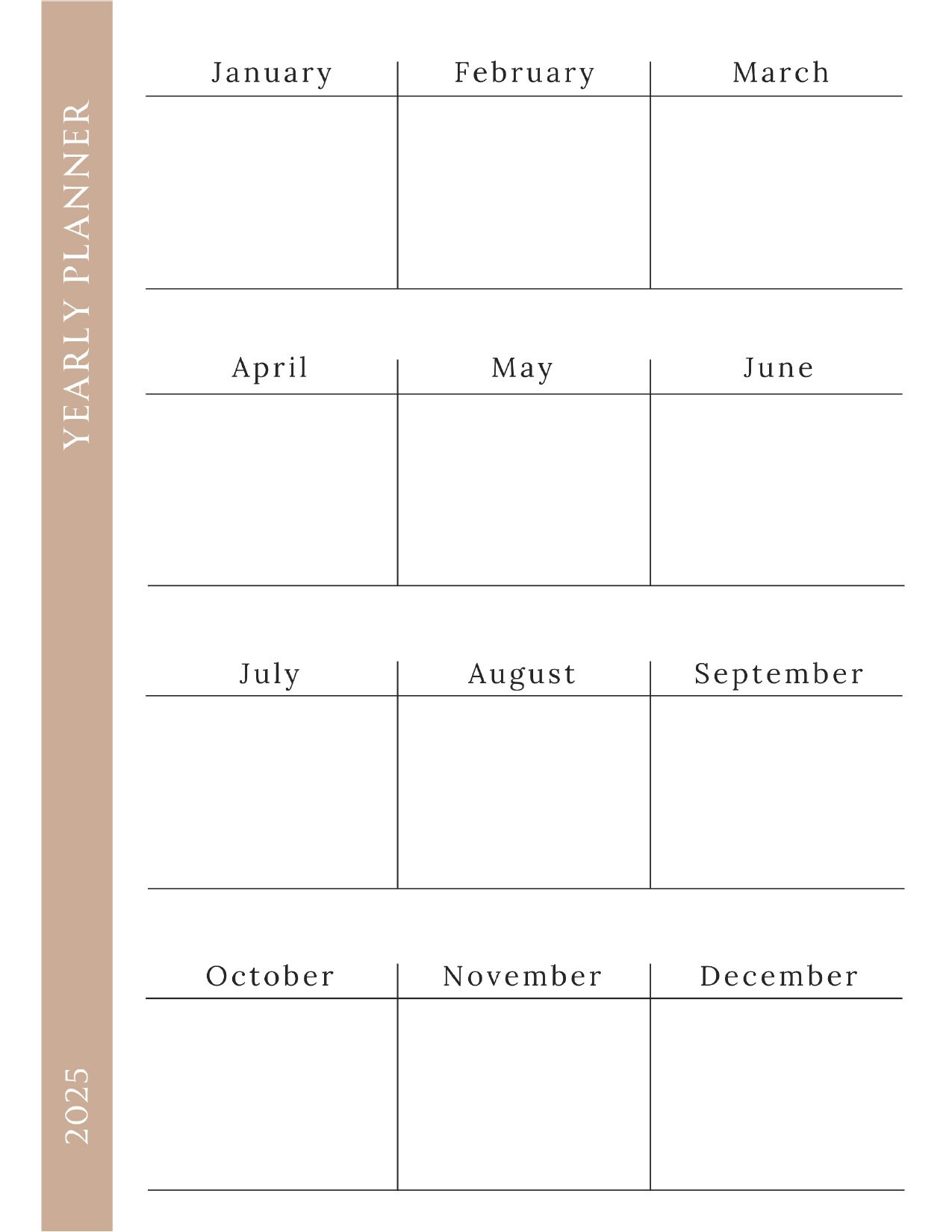 2025 Printable Planner | Weekly, Daily, Monthly (PDF) - Etsy