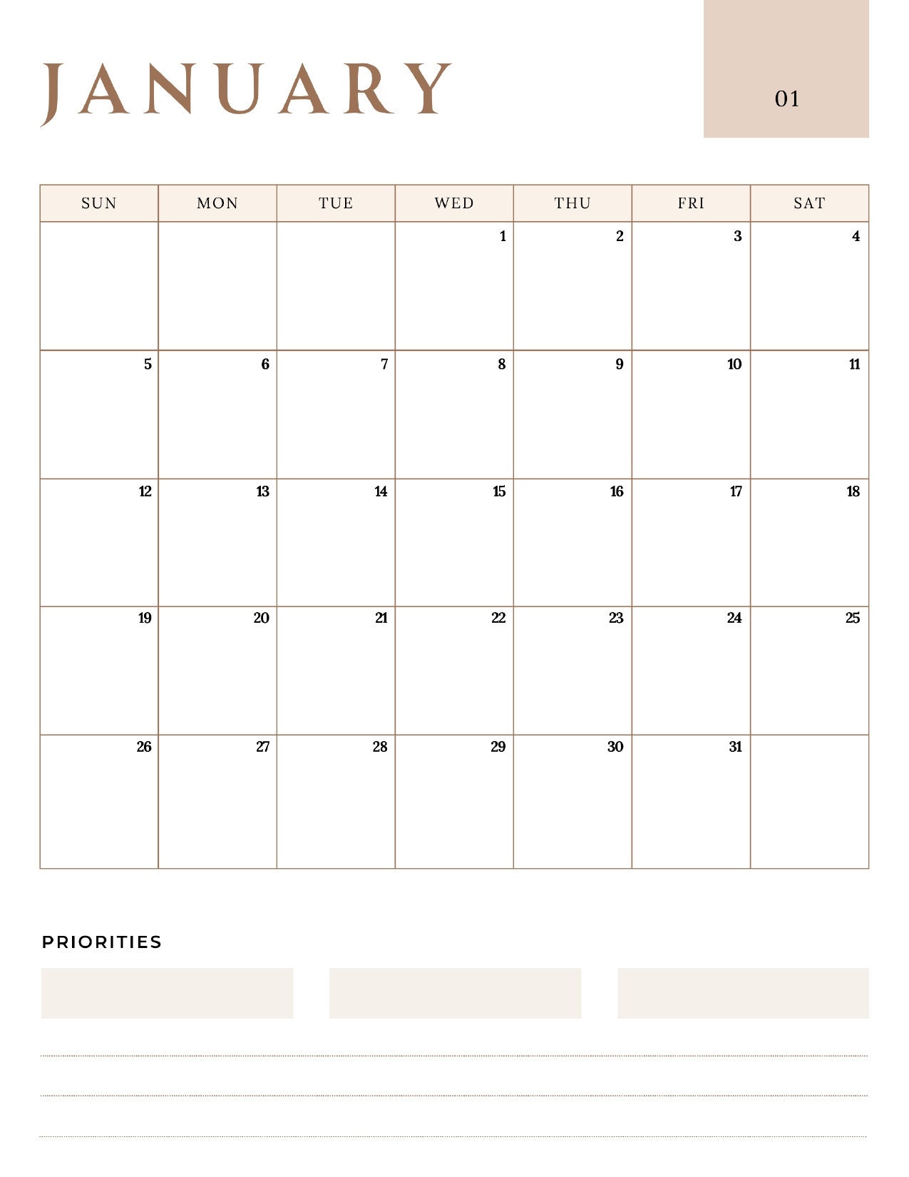2025 Printable Planner | Weekly, Daily, Monthly (PDF) - Etsy