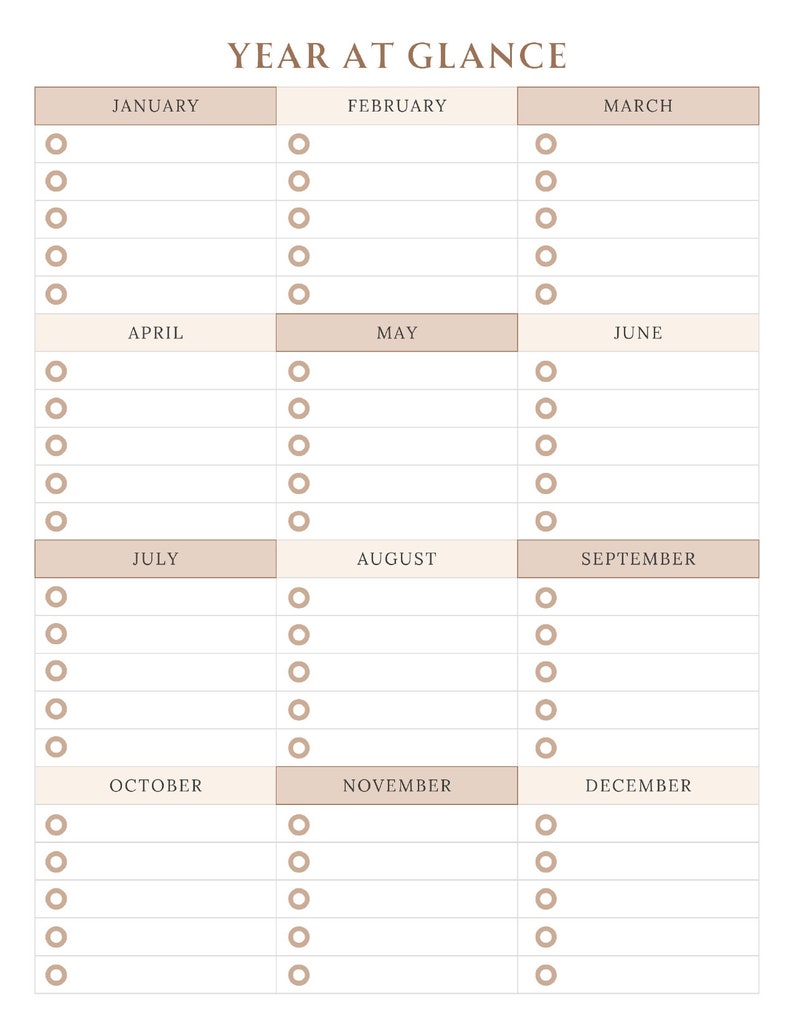 2025 Printable Planner | Weekly, Daily, Monthly (PDF) - Etsy
