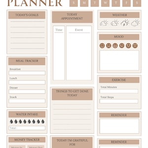 2025 Printable Planner | Weekly, Daily, Monthly (PDF) - Etsy