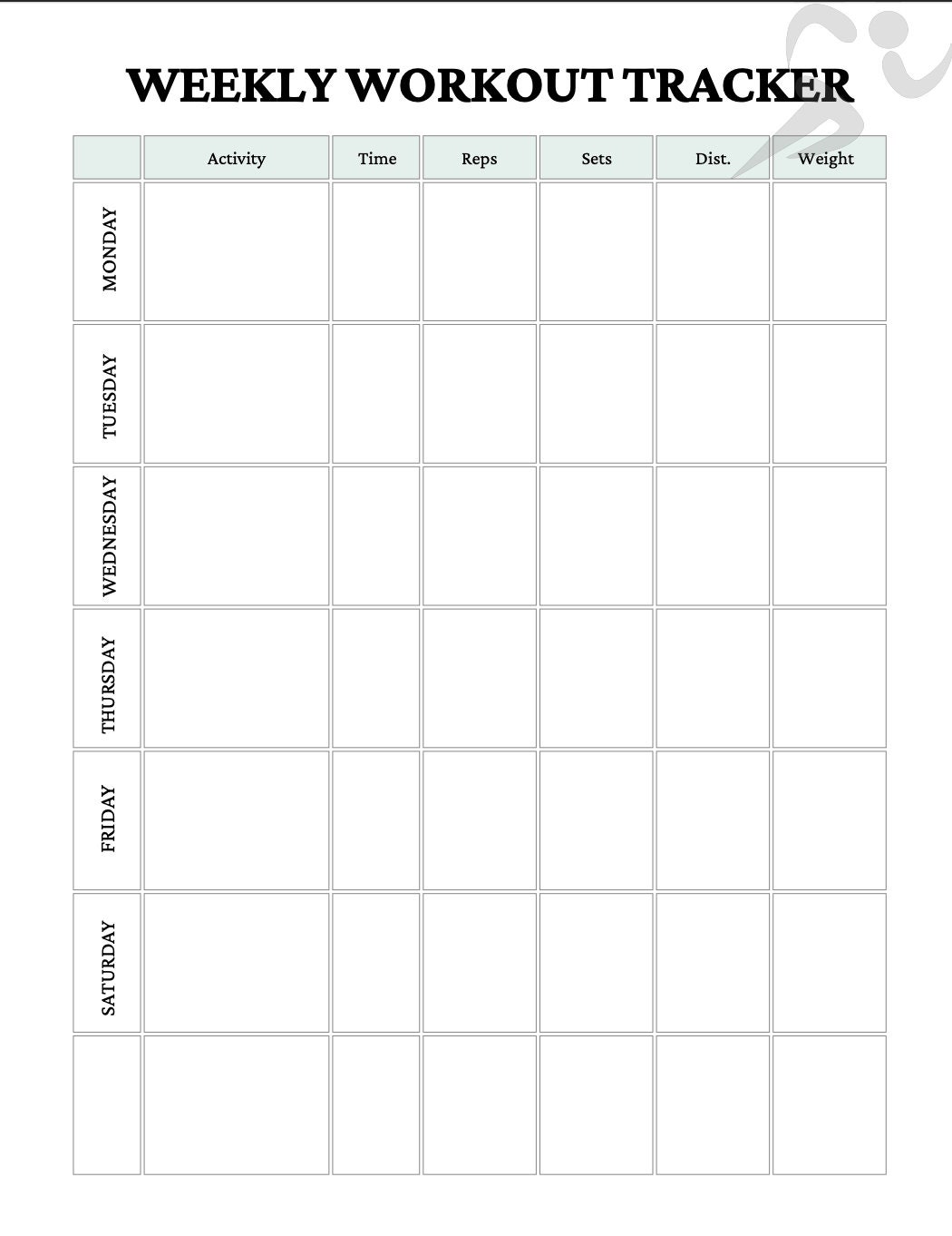 Printable Fitness Planner 2024 - 45 Pages to Help You Get Started in ...