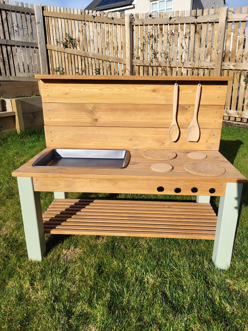 Children's Outdoor Mud Kitchen Plan - Etsy