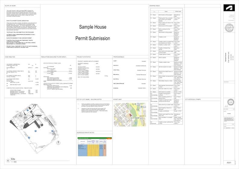 Revit Title Block Family / Label-based / Fully Customizable / Metric ...