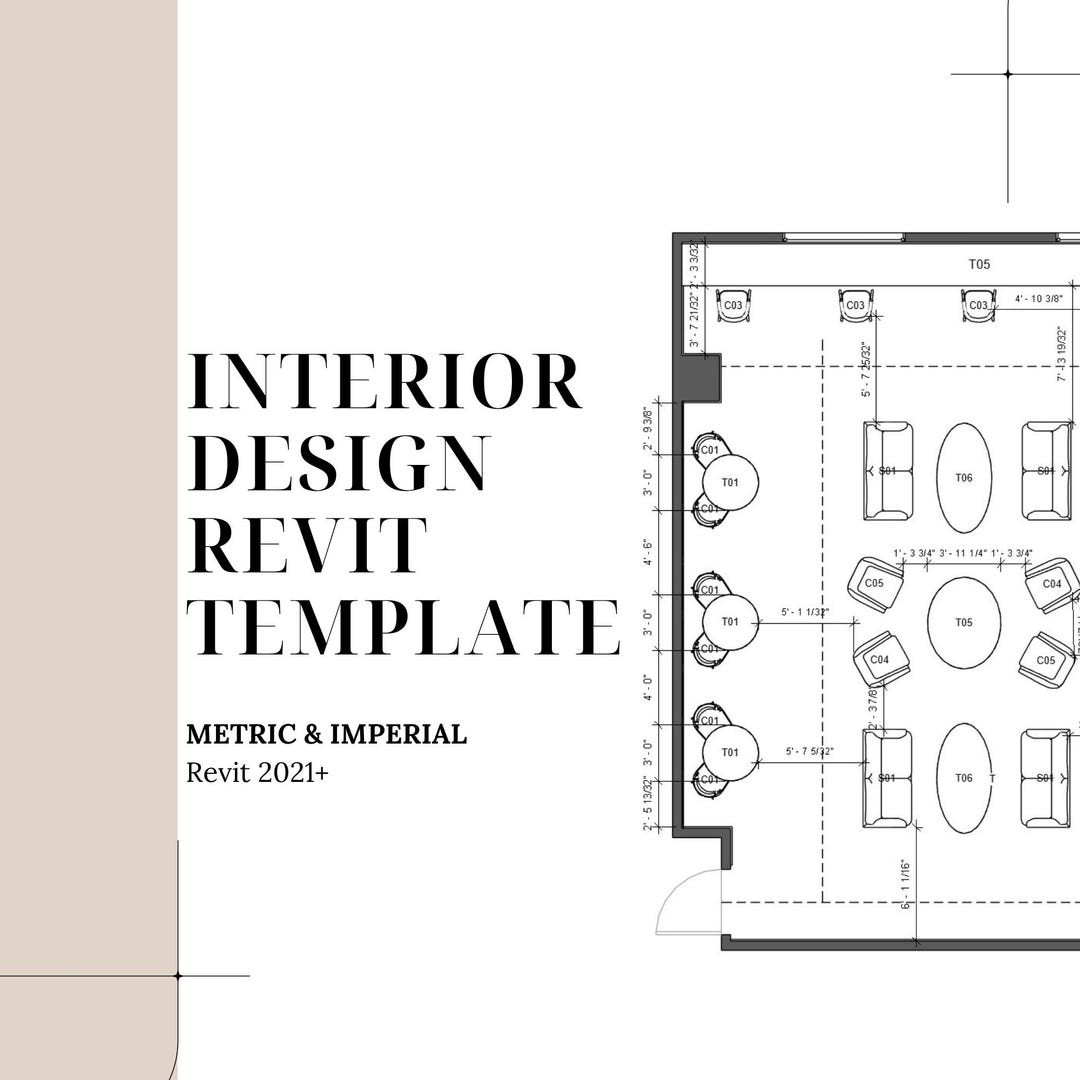 Interior Design Revit Template | Metric - Imperial | Existing ...