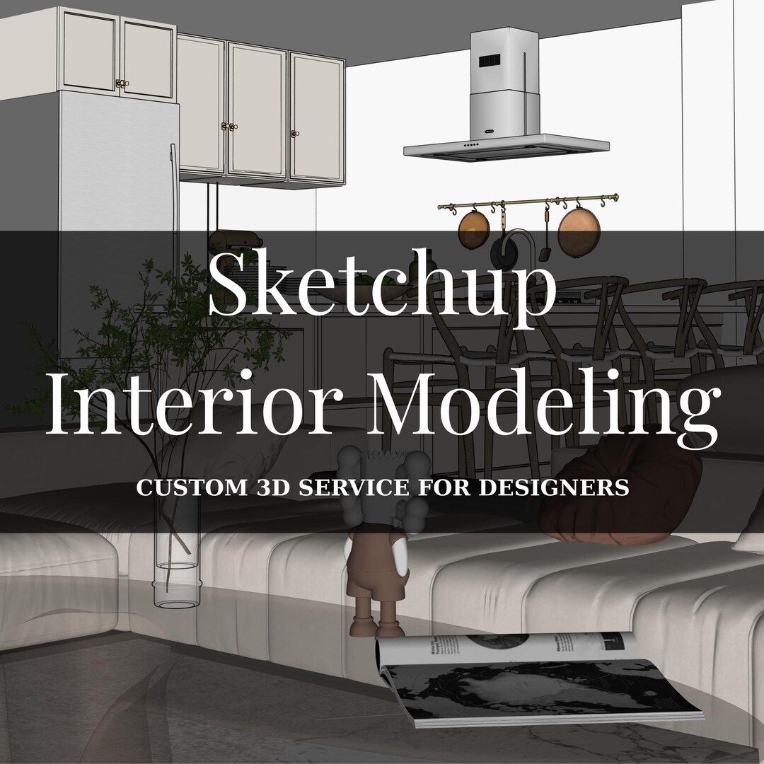 Custom Sketchup 3D Room Interior Modeling Service for Designers - Etsy