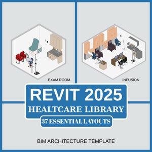 Revit 2025 Healthcare Family Library | Metric & Imperial | 37 Essential ...