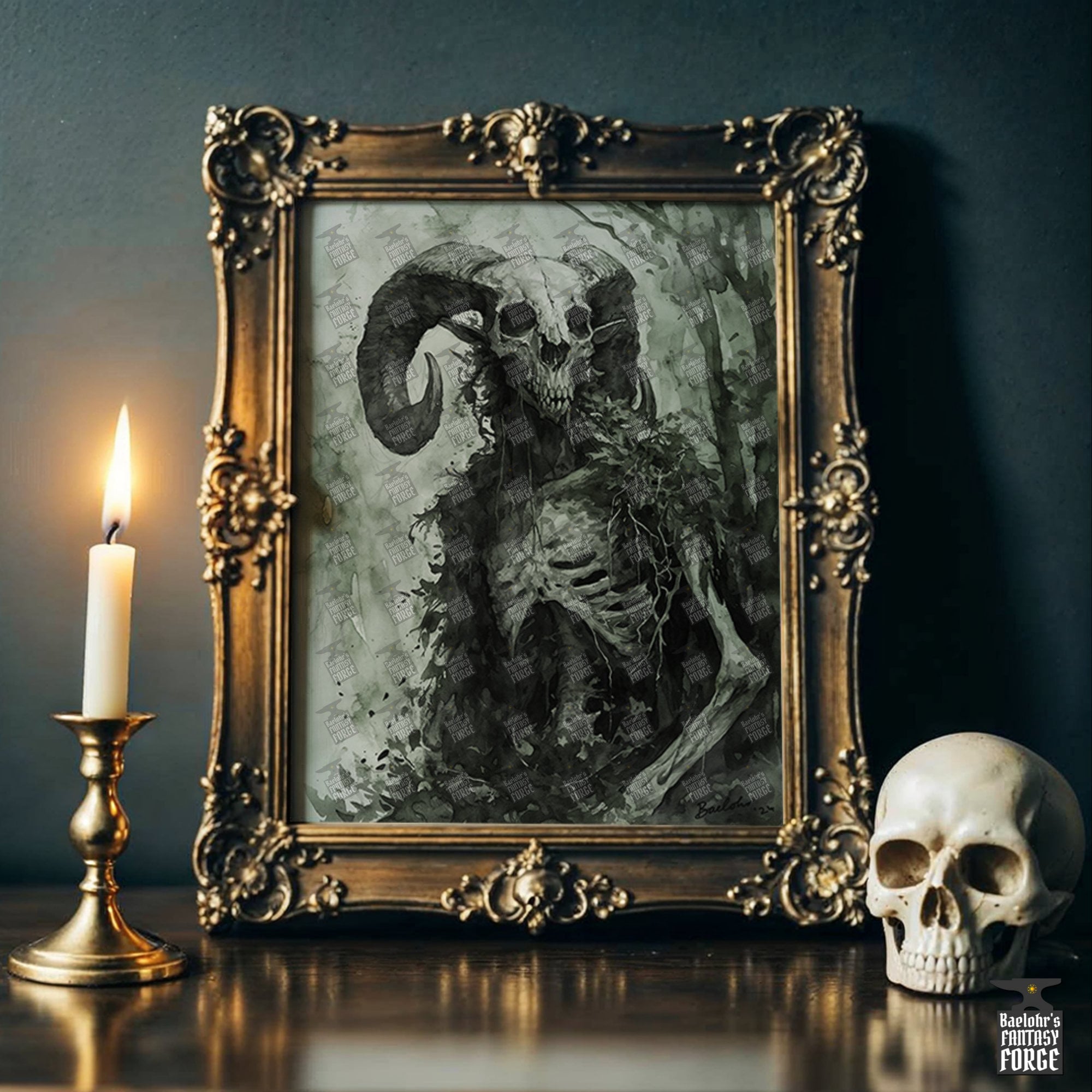 Nature Guardian, Dark Cottagecore, Celtic Fantasy, Gothic Witch Decor ...