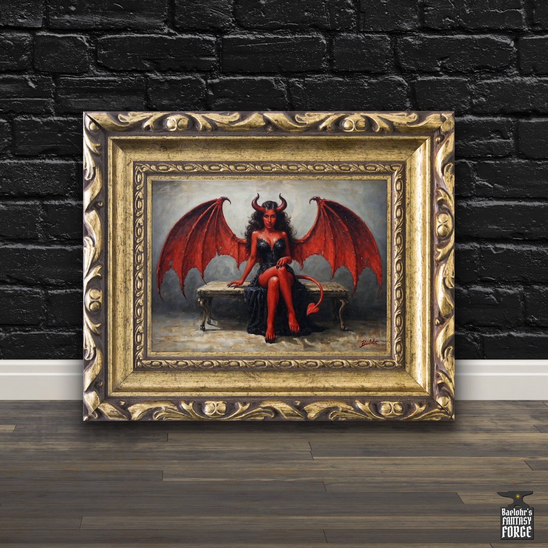 The Succubus, Infernal Temptation, Gothic Occult Vintage Printables ...