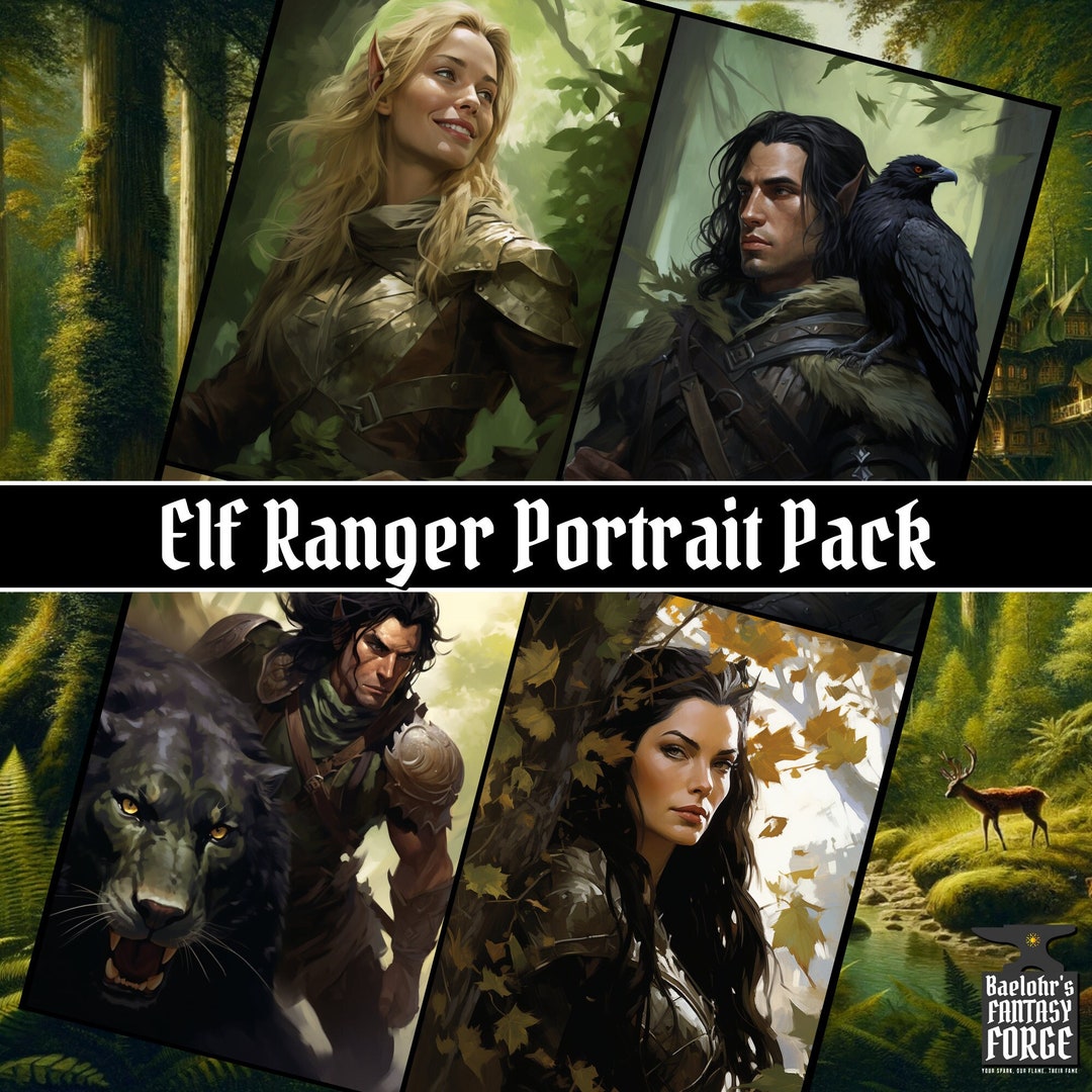 Elf Rangers Portraits Mixte Paquet de 16 1 Donjons & Dragons D&D ...