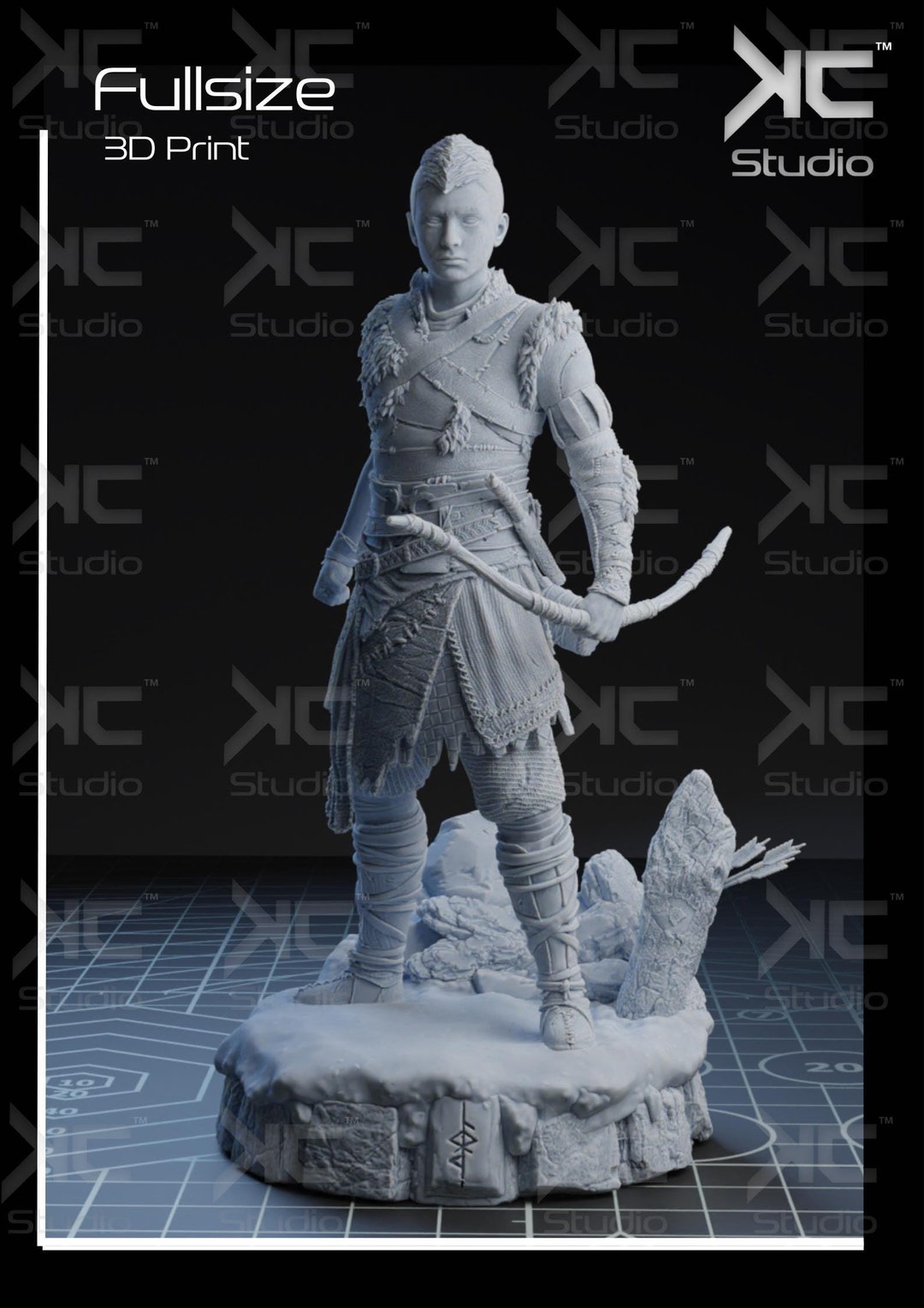 Atreus God of War Fanart 3d 12k Resin Statue Sculpture Unpainted ...