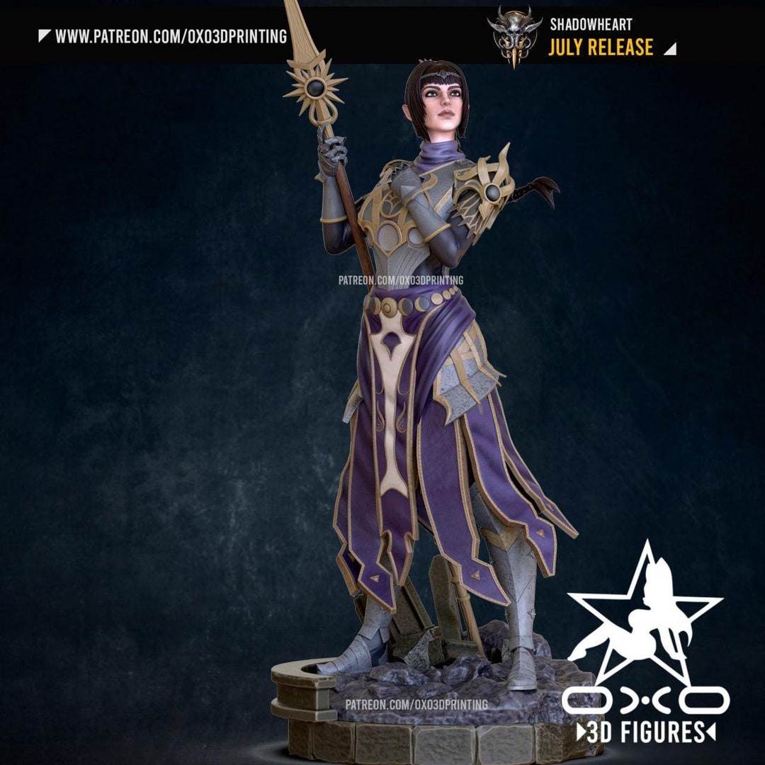 Lady of Shadow 23cm BG3 Fan Art 3d 12k Resin Statue Unpainted Version ...