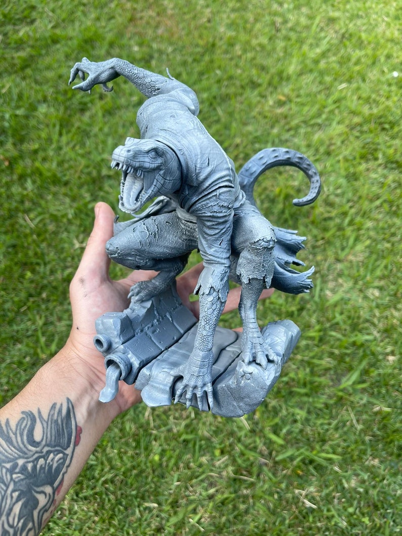 Villian Lizard 25cm Fan Art 3d Sculpture Unpainted Version - Etsy