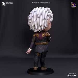 Astarion Chibi Baldur's Gate 3 Fan Art 3d 12k Resin Statue Unpainted ...