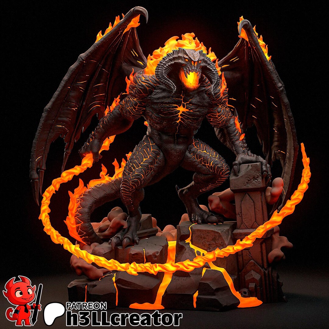 The Demon of the Realms | Maximum Detailed 3d 12k Resin Printed Figure ...