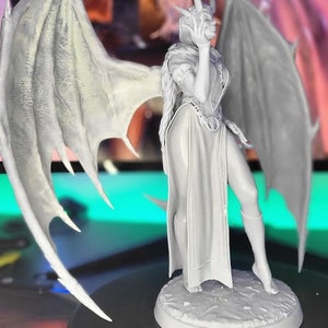 Devil Lady BG3 Fan Art 3d 12k Resin Statue Unpainted Version - Etsy