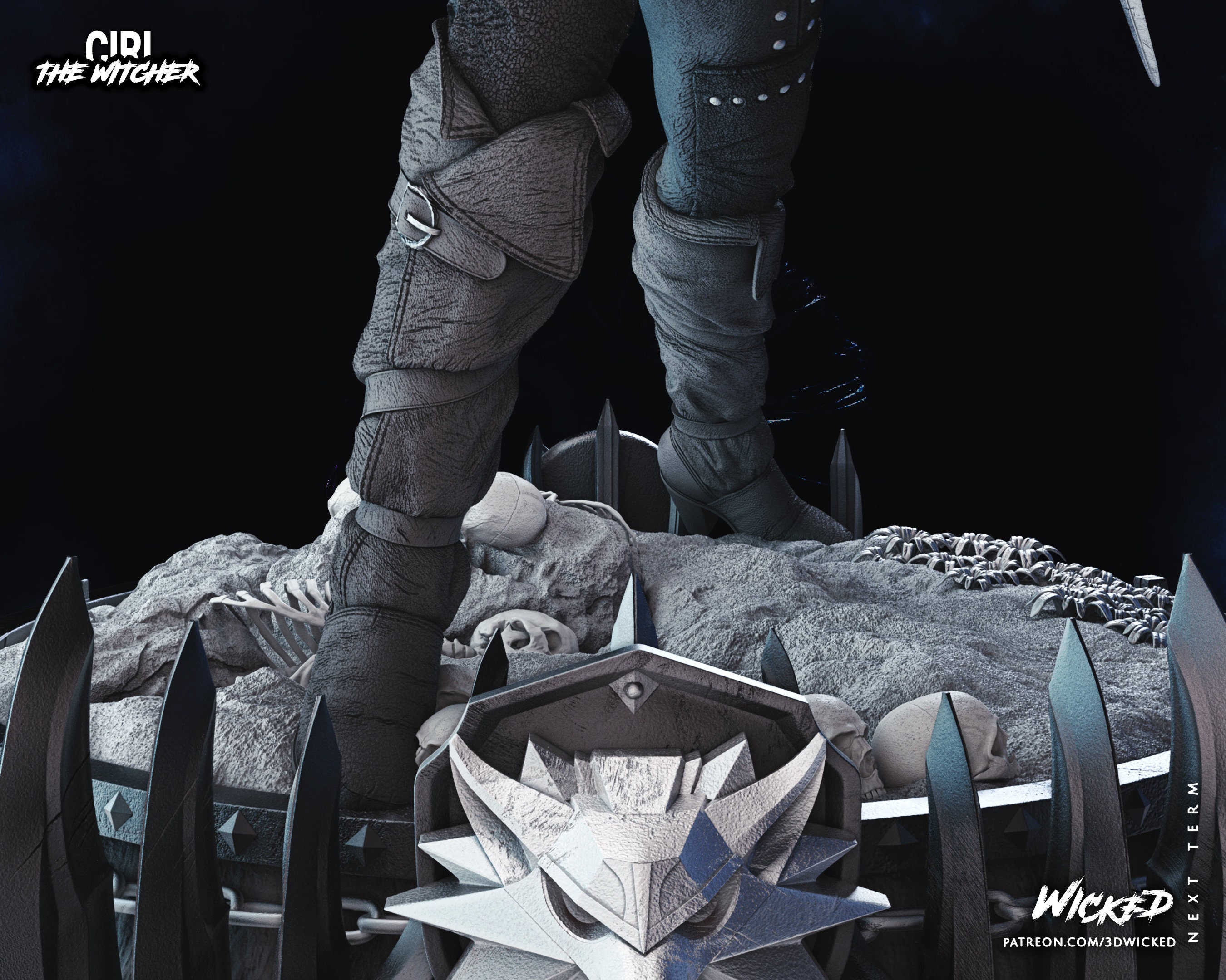 The Witcher Ciri Fanart 3d 12k Resin Statue Unpainted Version - Etsy