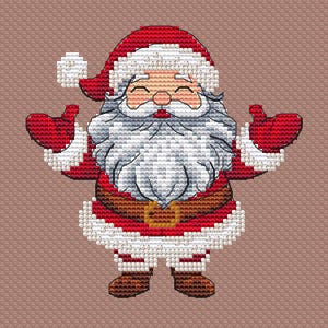 Santa Claus Cross Stitch Pattern Christmas Claus Cross Stitch Pattern ...