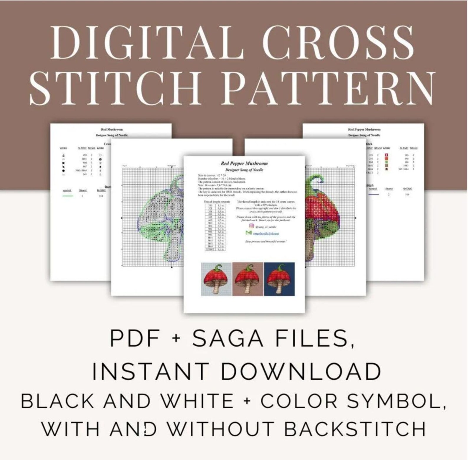 Whimsical Bumblebee With Flower Digital Cross Stitch Pattern Spring ...