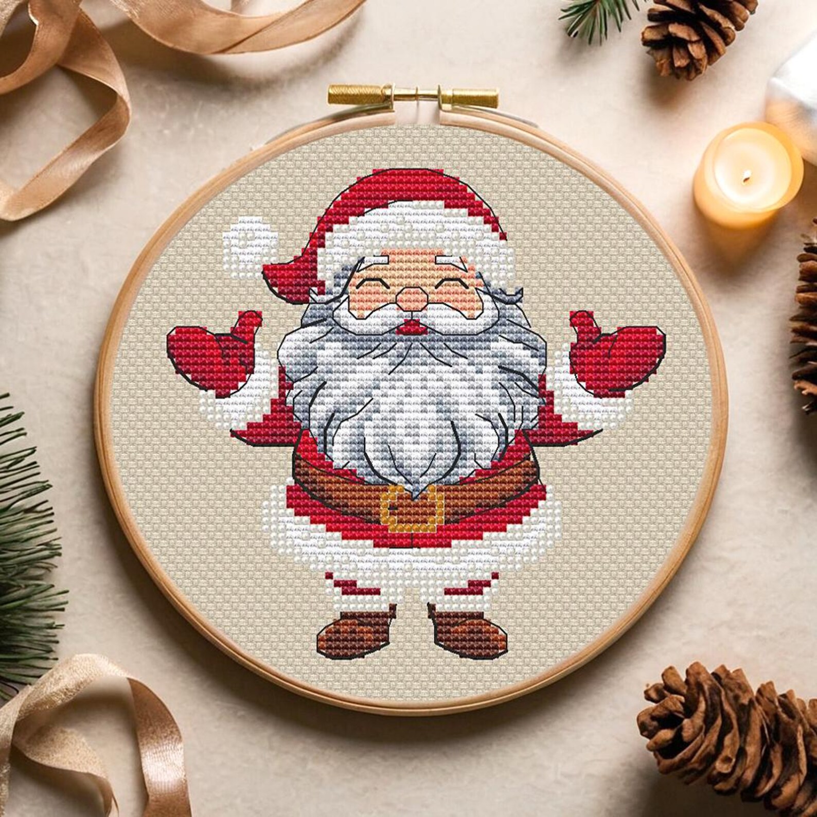 Santa Claus Cross Stitch Pattern Christmas Claus Cross Stitch Pattern ...