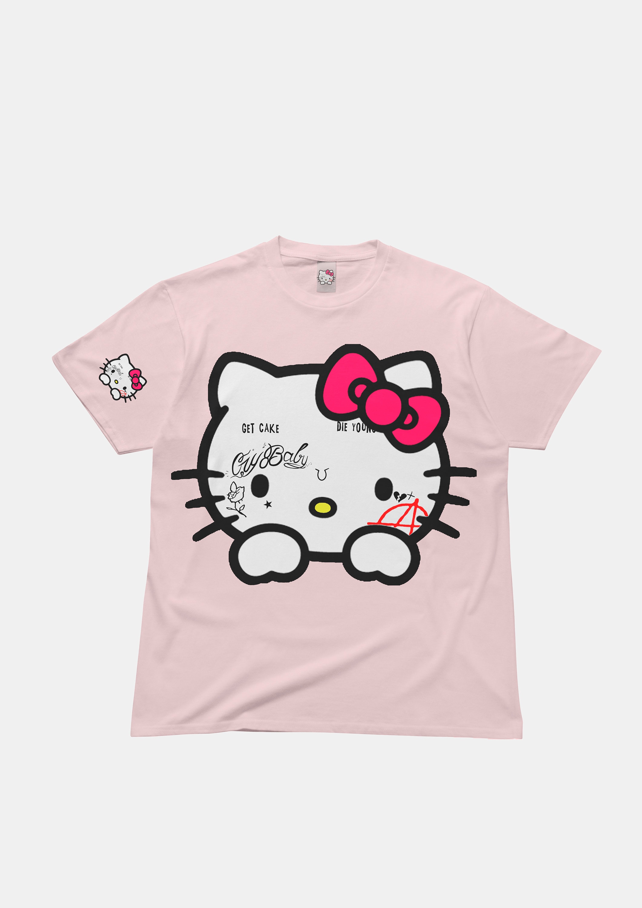Hello Kitty Lil Peep Tattoos Lil Peep Shirt Lil Peep T Etsy