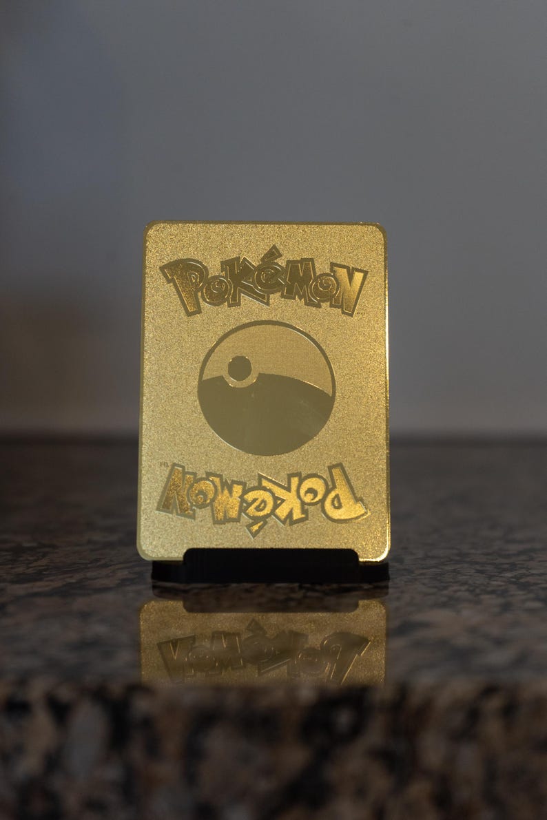 Custom Pokemoncard Gengar EX 114/119 Gold Metal Heavy Stainless Steel ...