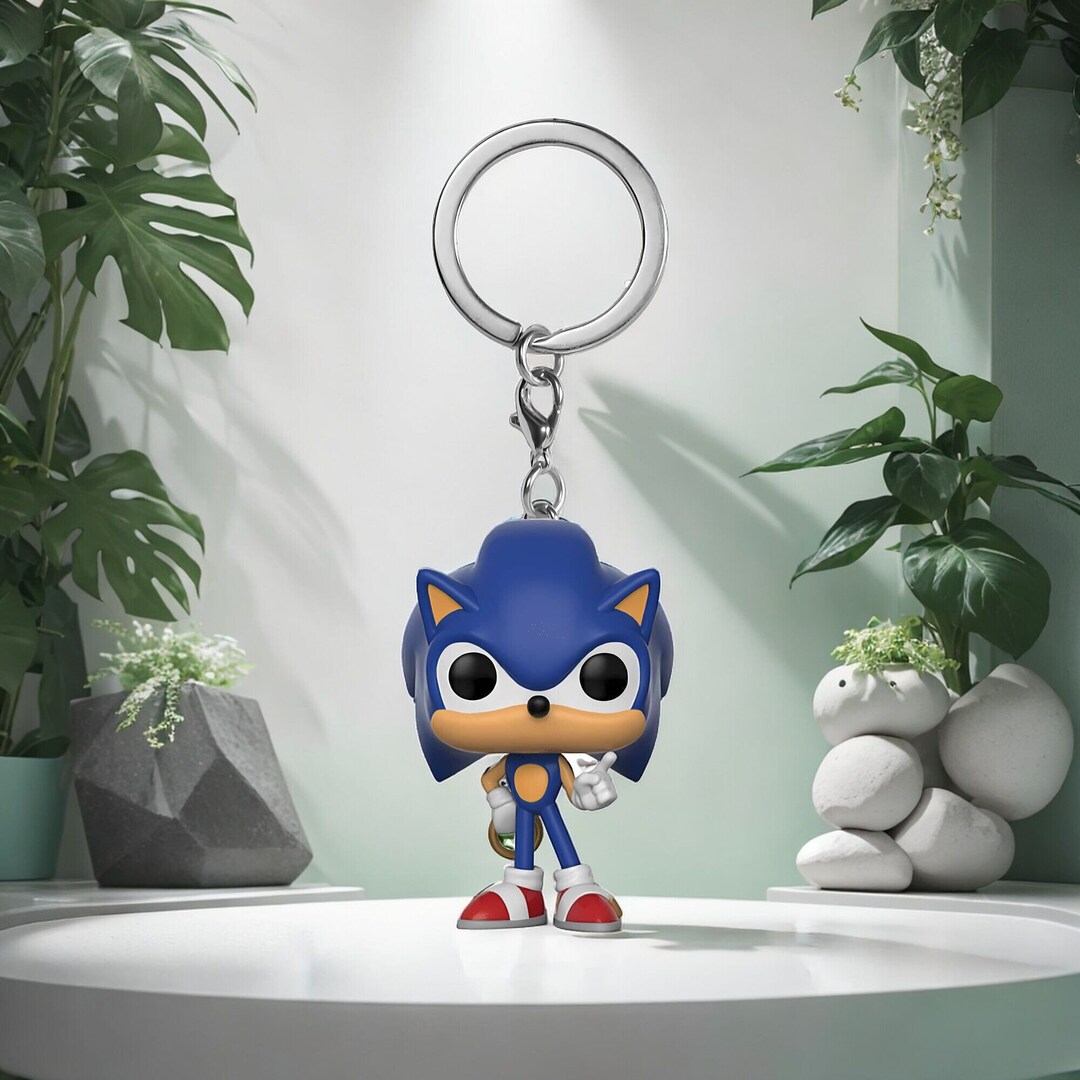 Funko Keychain SONIC Sonic the Hedgehog Сollectible Model Bobblehead ...
