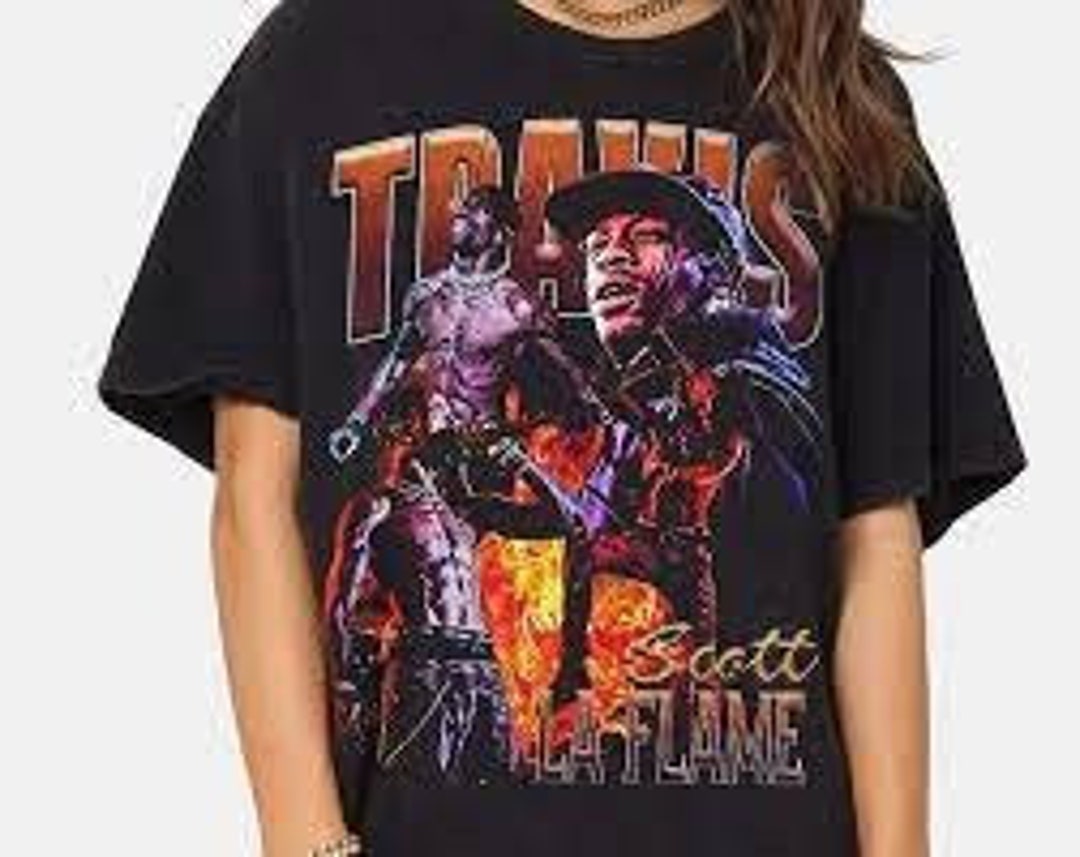 Travis Scott Hip Hopraperrnbvintage Rap T-shirt Women's - Etsy