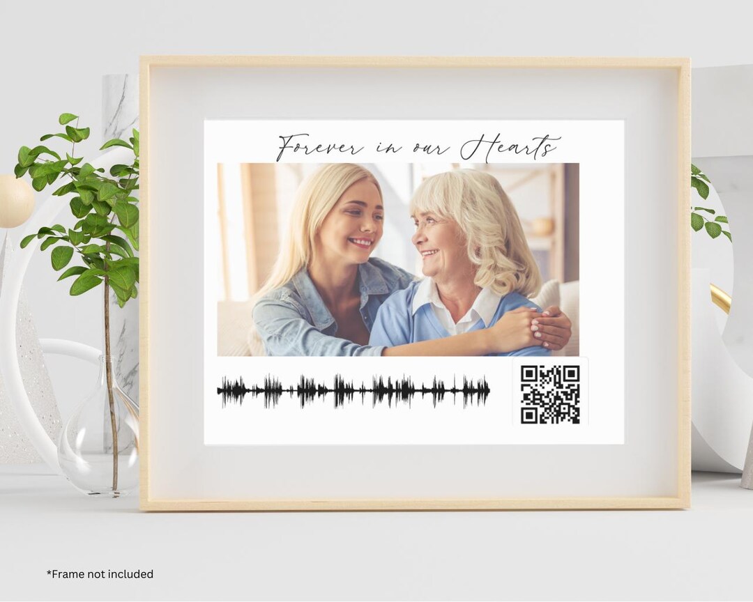 Soundwave Art, QR Code Memorial Voicemail, Voice Recording Message ...