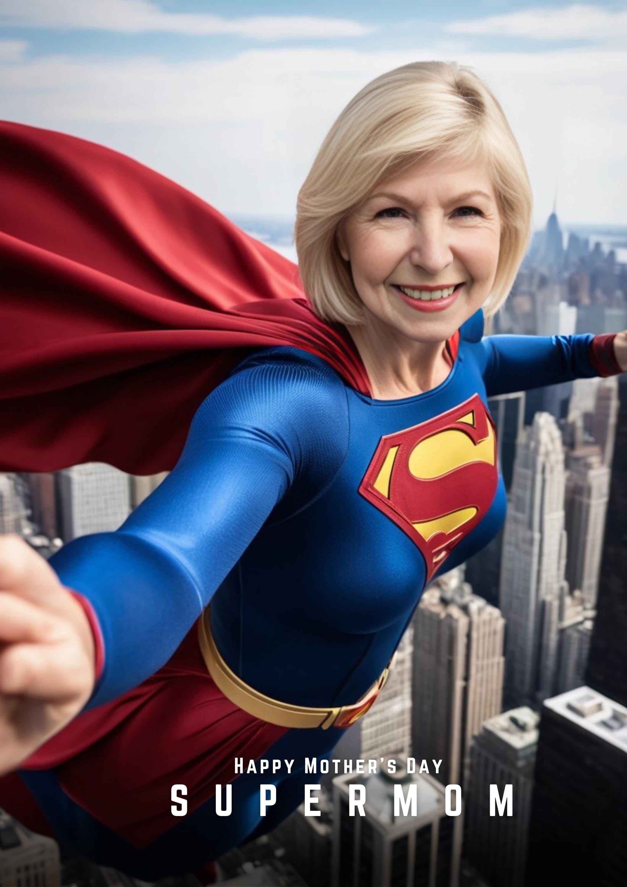 Superhero Mother’s Day Cartoons, Supermom Gift Idea, Super Hero Mom ...