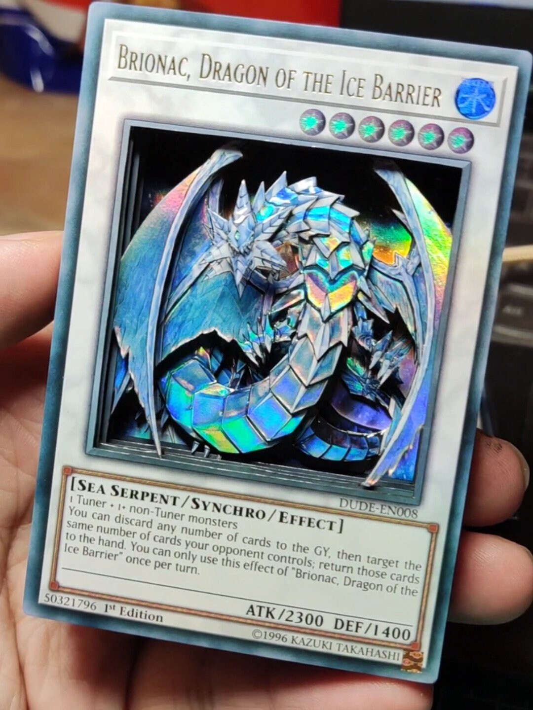 Dragon of the Ice Bound 3d Cube Card Sculpture Customizable Hand ...