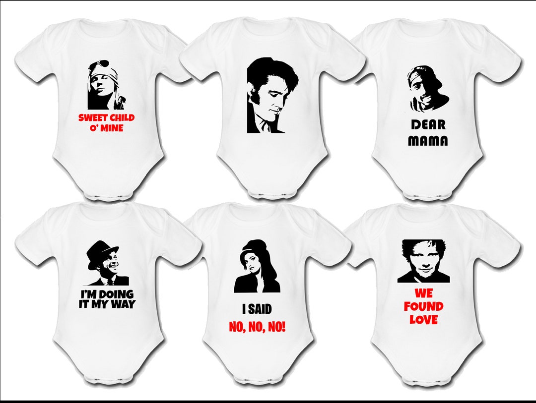 Famous People Music Baby Grow Unique Designs Tupac Michael Jackson ...