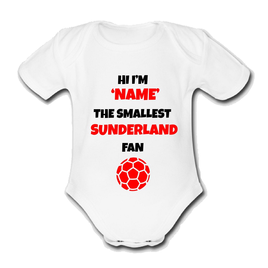 Psychobaby Personalised Sunderland Baby Grow Custom Babygrow Cute ...