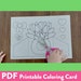 Printable Foldable Mother's Day Coloring Card, Mothering Sunday Mothers ...