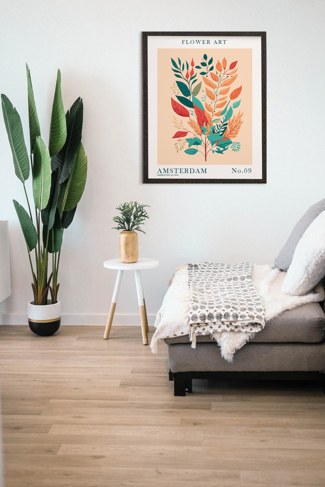 Botanical Wall Art Set 9 Pieces, Flower Market Prints, Floral Decor ...