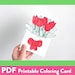 Printable Foldable Mother's Day Coloring Card, Mothering Sunday Mothers ...