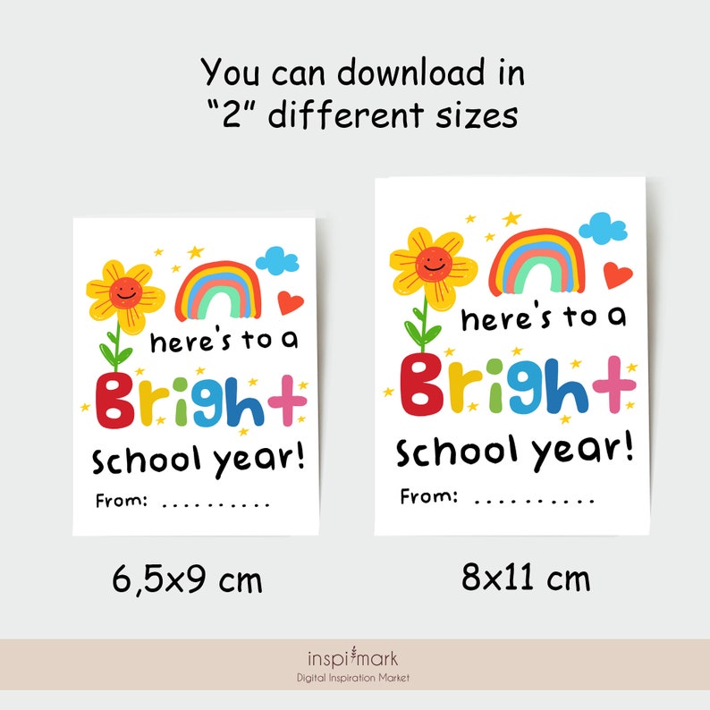 Here is to a Bright School Year Printable Tag Perfect for Back to ...