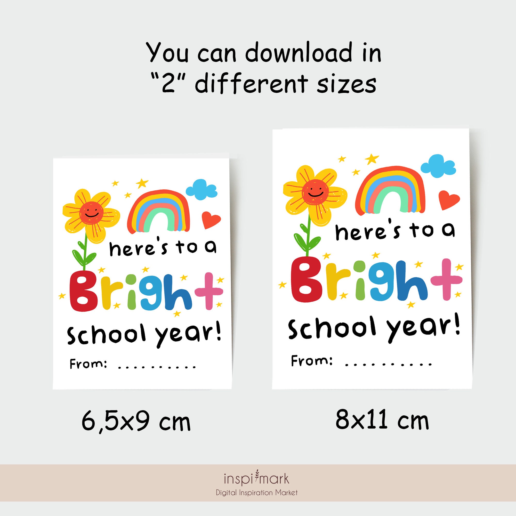 Here is to a Bright School Year Printable Tag Perfect for Back to ...